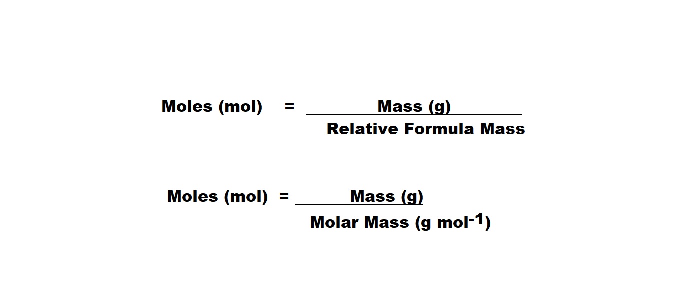 Moles, Mass and Avogadro’s Constant – Science and Joe