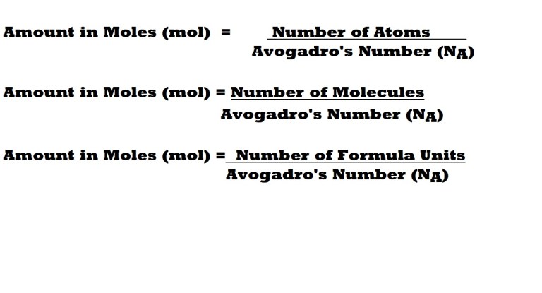 Converting Between Particles and Moles Using Avogadro’s Number and ...